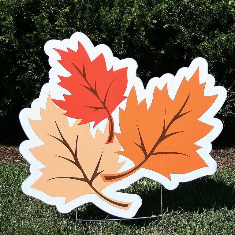 Fall Leaves | Yard Cards by Jess - Fort Wayne Indiana (NEI) Celebration ...